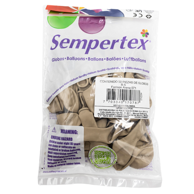 GLOBOS SEMPERTEX 5 FASHION ARENA C/50 | Mariposa Papelerias