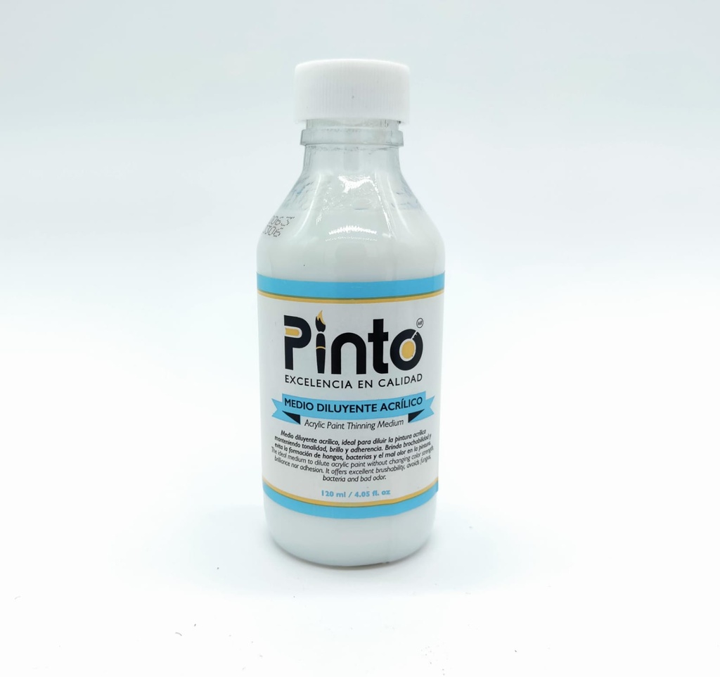 MEDIO DILUYENTE ACRILICO 120ML PINTO | Mariposa Papelerias